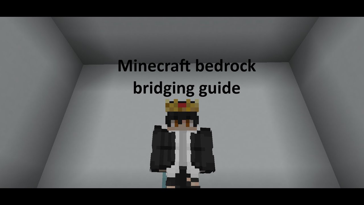 Minecraft bedrock bridging guide - YouTube
