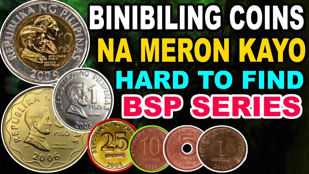 BINIBILING COINS BARYA BSP SERIES HARD TO FIND SCARCE COINS 10 piso 5 ...