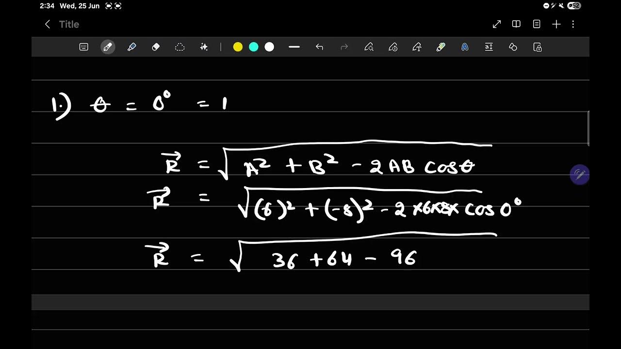 Two vectors a b have magnitude 6 units and 8 unit respectively find a-b if angle between two ...