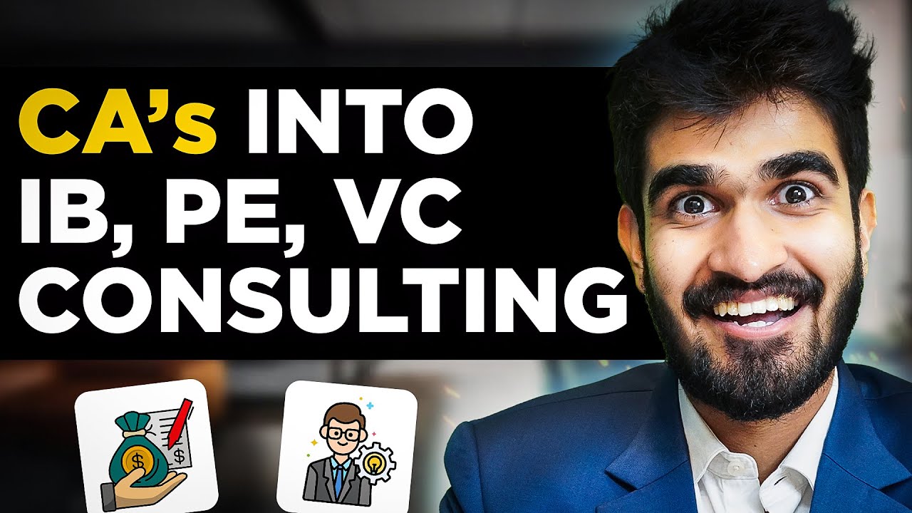 CA's into IB, PE, VC & Consulting - FREE Webinar ft. @KushalLodha548 ...