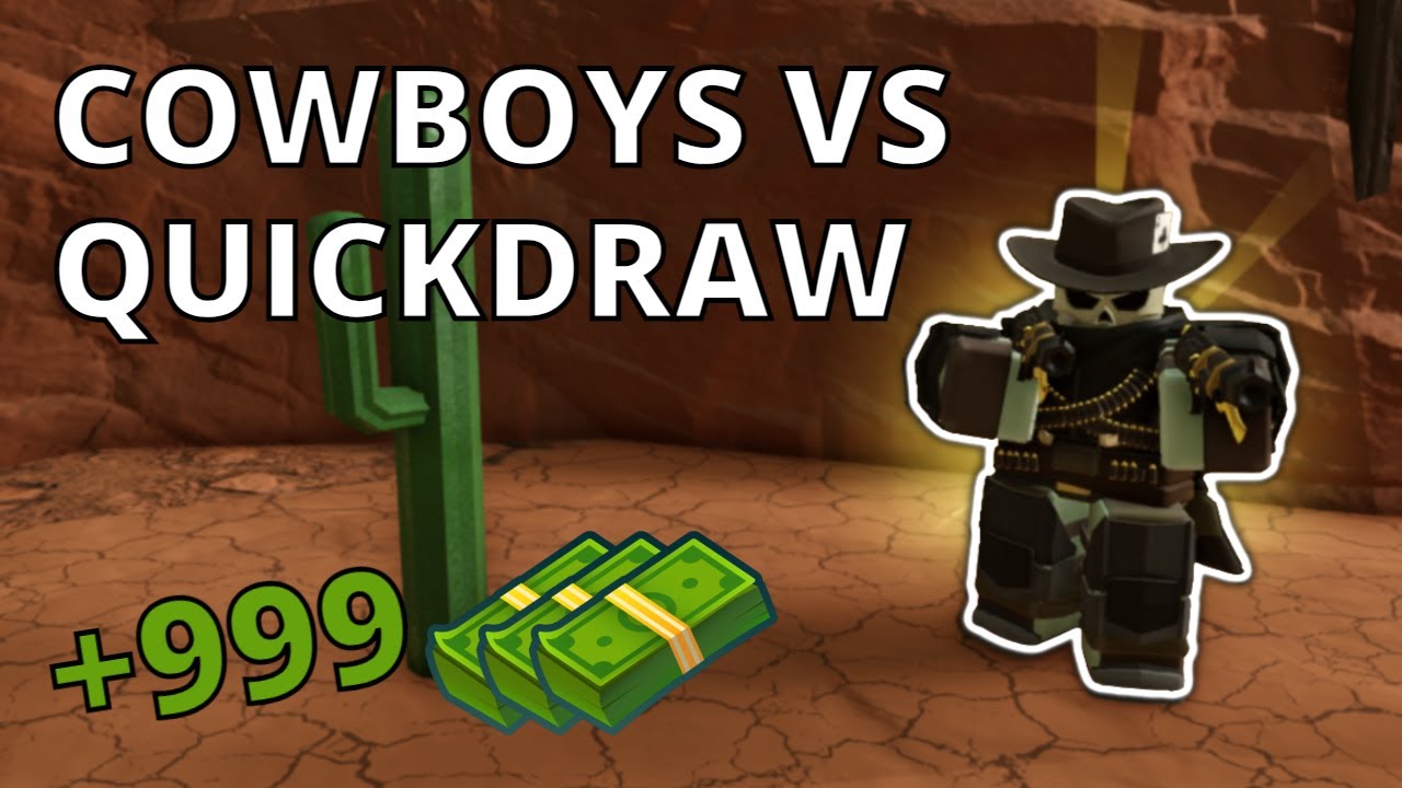 GOLDEN COWBOY SPAM VS QUICKDRAW / Roblox TDS - YouTube