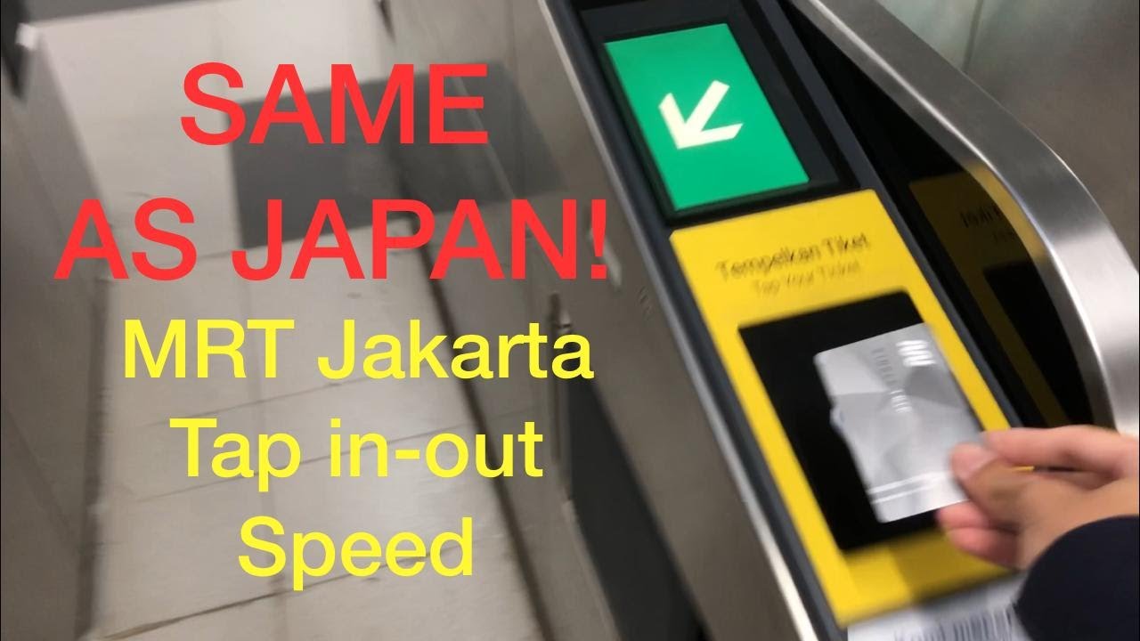 [SAME AS JAPAN] MRT Jakarta Tap In - Out Speed! - YouTube