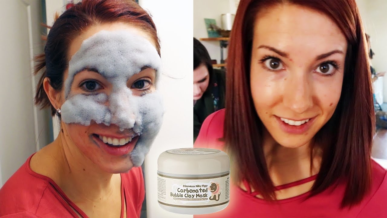 Carbonated Bubble Clay Mask Crazy Transformation! - Face Mask and Belly ...