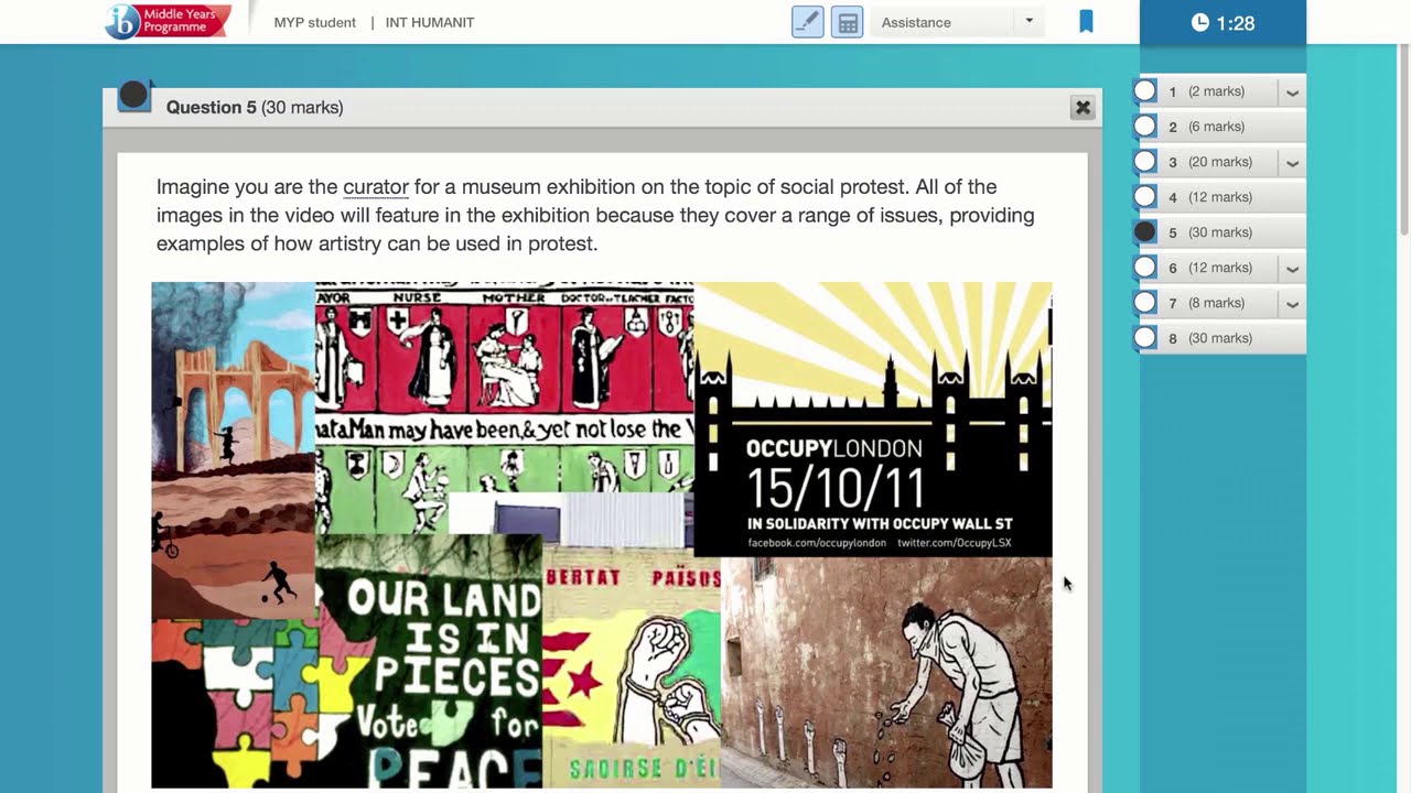 MYP eAssessment demo Individuals and societies - YouTube