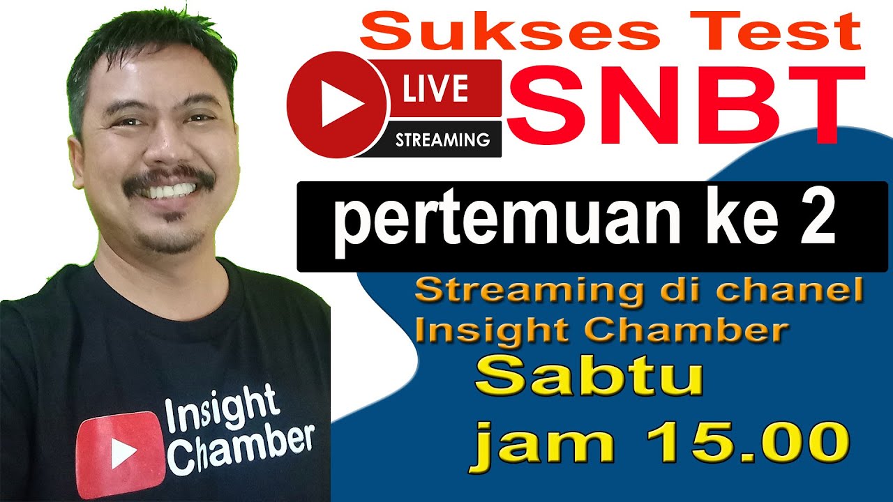 SUKSES TEST SNBT LIVE STREAMING ke 2 - YouTube
