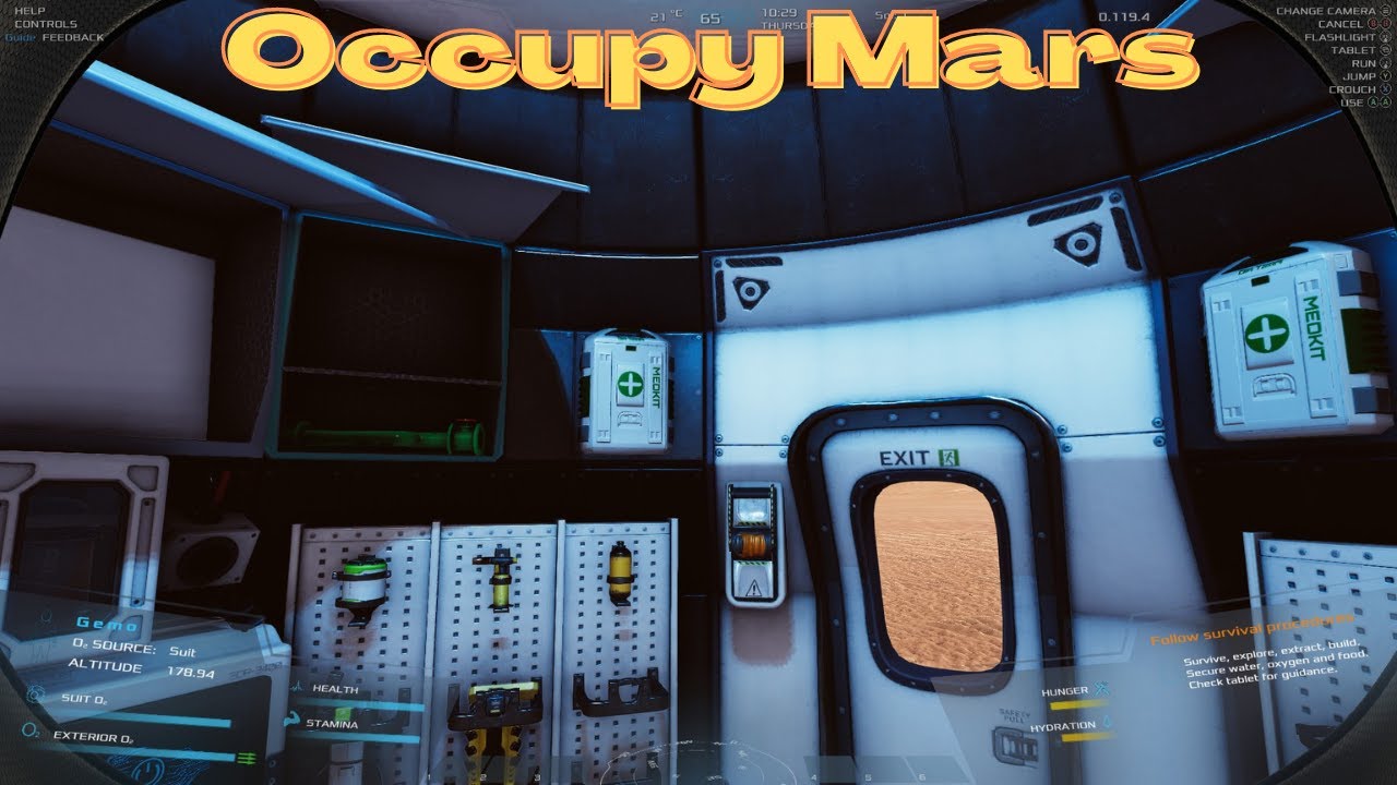 Occupy Mars (E-1) Our first day - YouTube