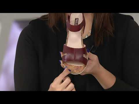 Pikolinos Leather Ankle Strap Wedge Sandals - Vigo on QVC