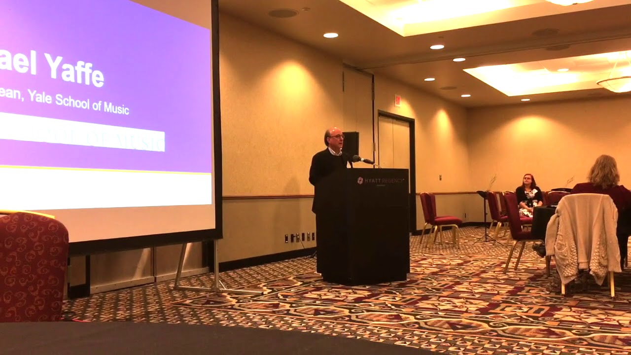 Michael Yaffee presents Yale Declaration on Equity in Music for City ...