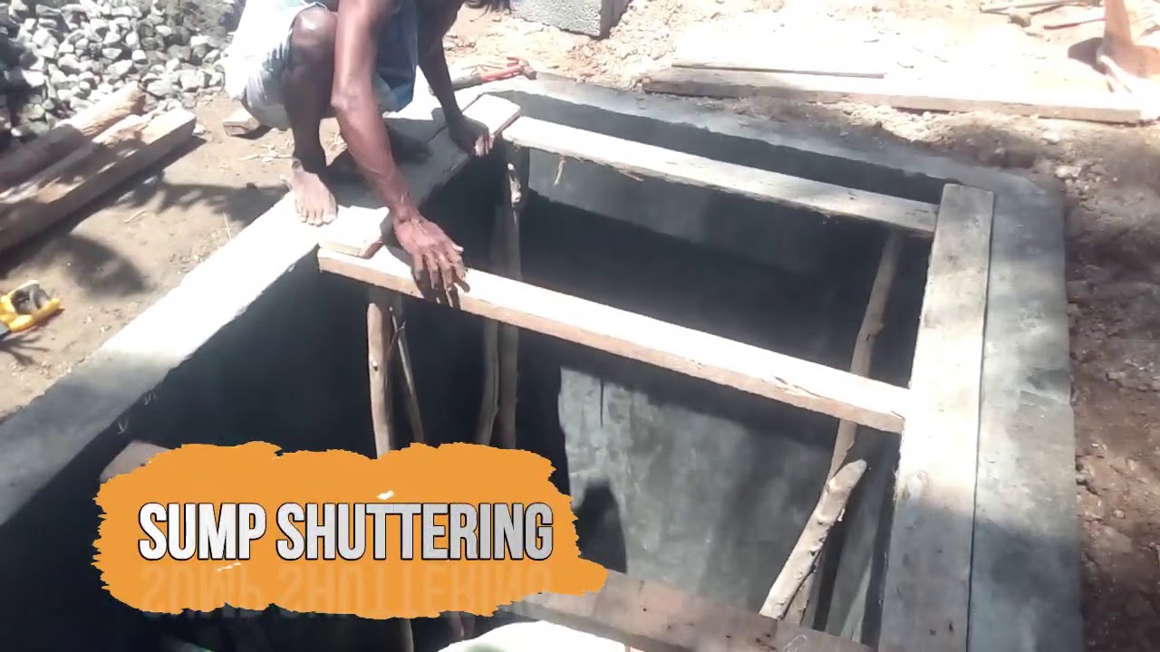 Shuttering Work in Construction| formwork foe underground sump - YouTube