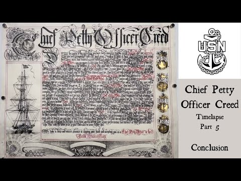 United States Navy Chief Petty Officer Creed Timelapse Part 5 - YouTube