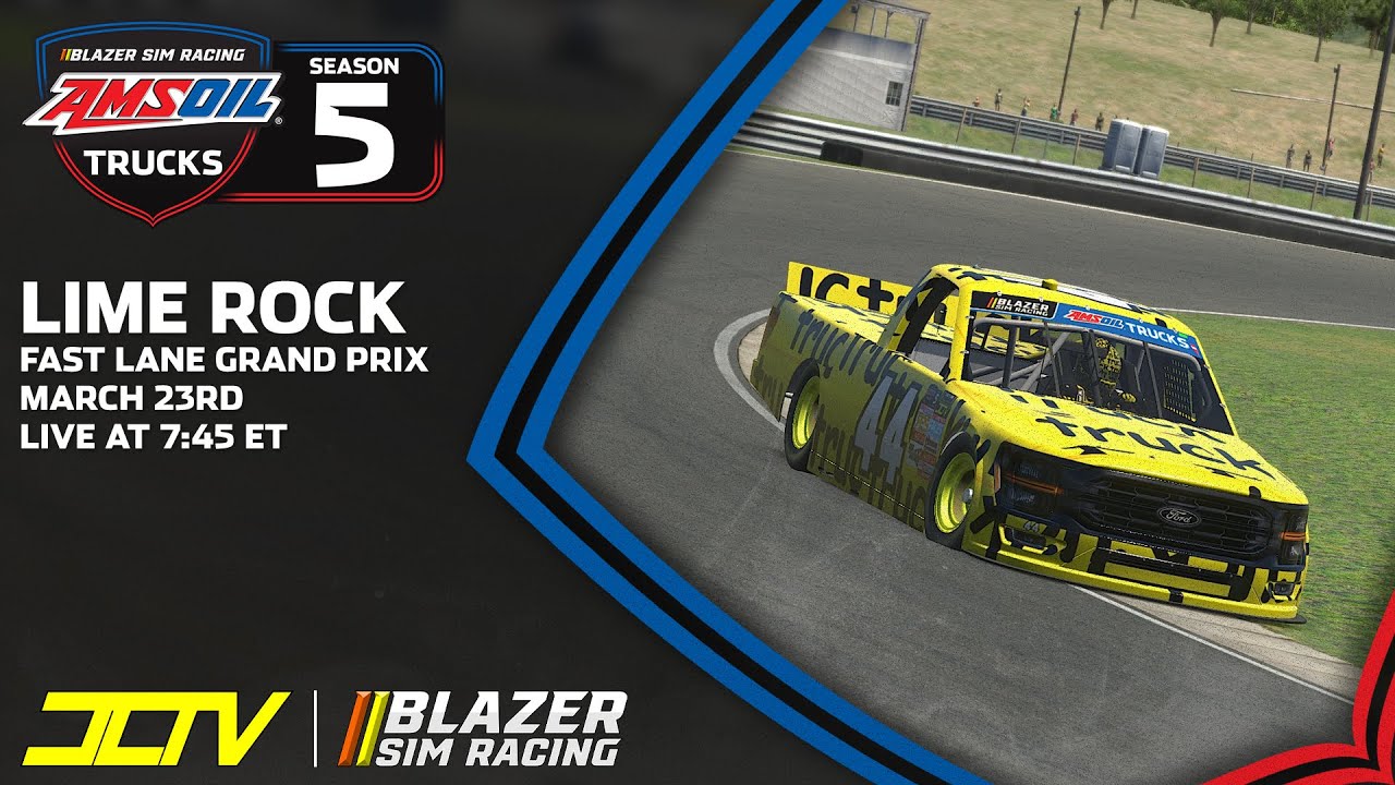 iRacing // BSR AMSOIL Truck Series Fast Lane Grand Prix at Lime Rock ...