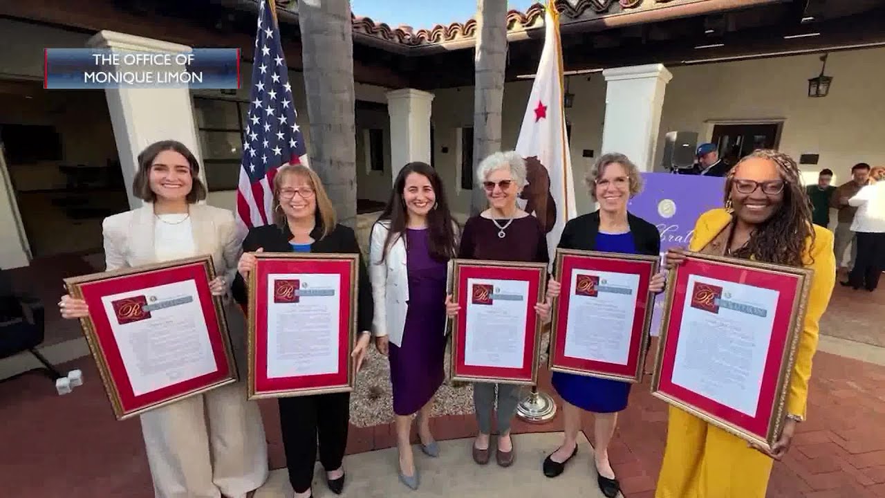 State Senator Monique Limón honors local Women - YouTube