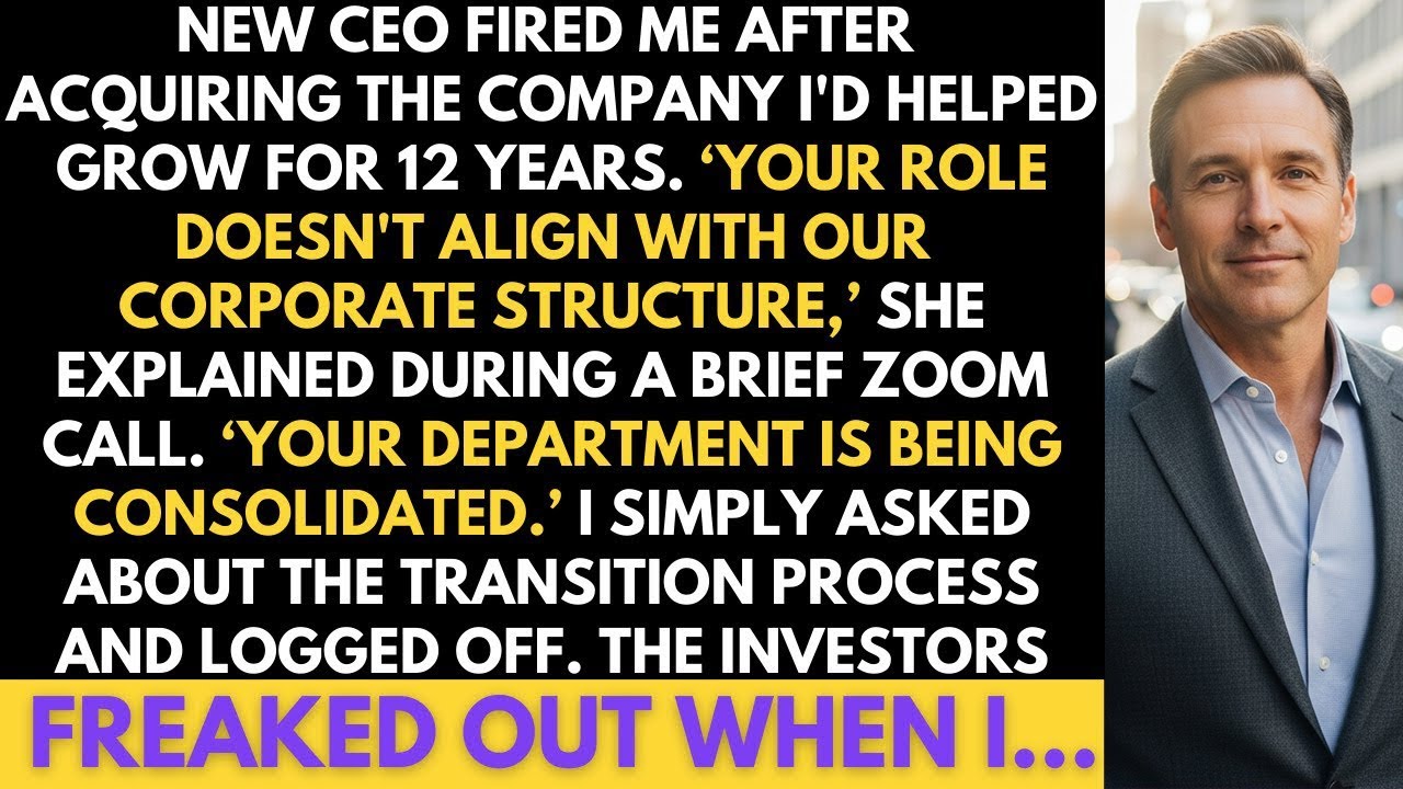 New CEO Fired Me After Acquiring The Company I'd Helped Grow For 12 ...