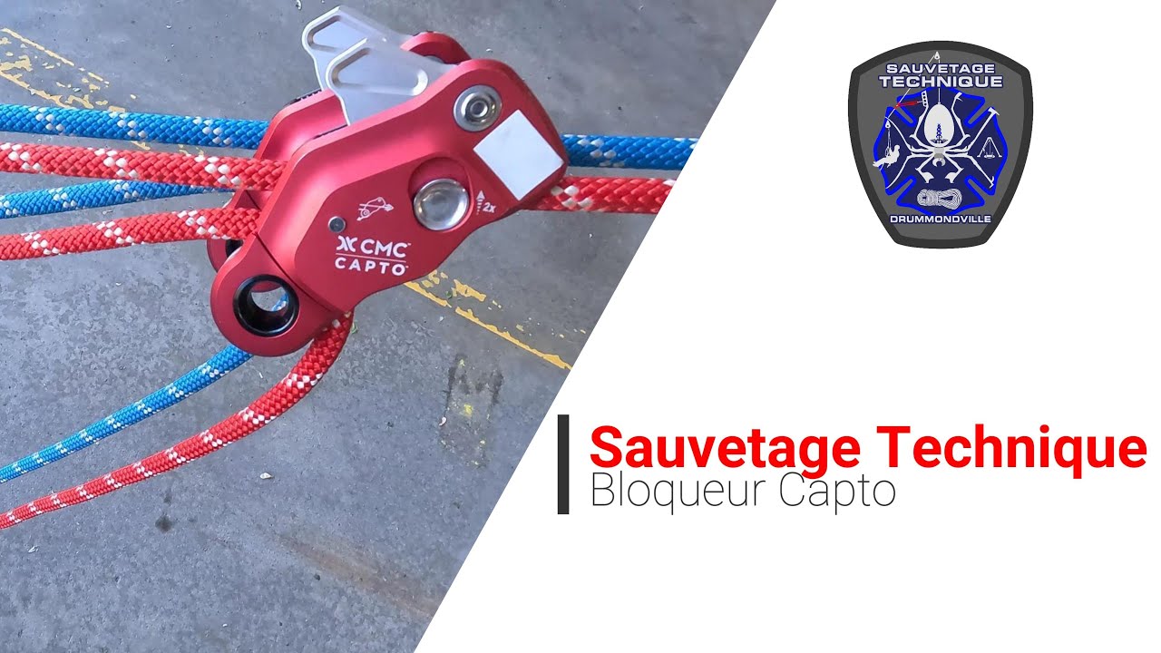 Bloqueur Capto pour sauvetage sur cordage "Capto device for rope rescue ...
