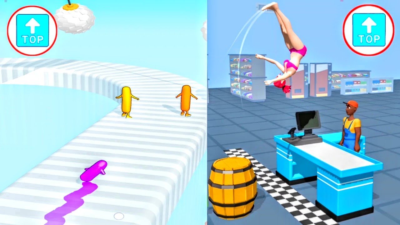 Multy-player Sports wacky Run Action Arcade Casual Jump Girl Racing ...