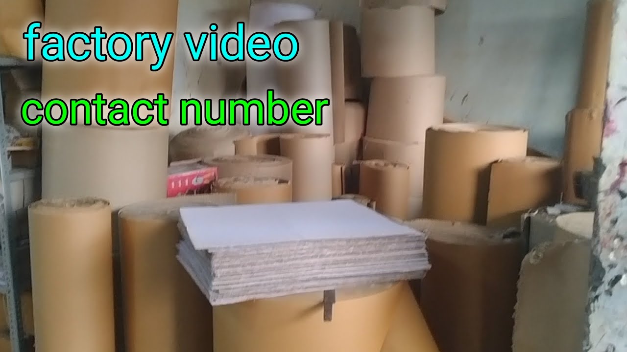 Cartoon box | corrugated box | gatta factory video | making gatta ...