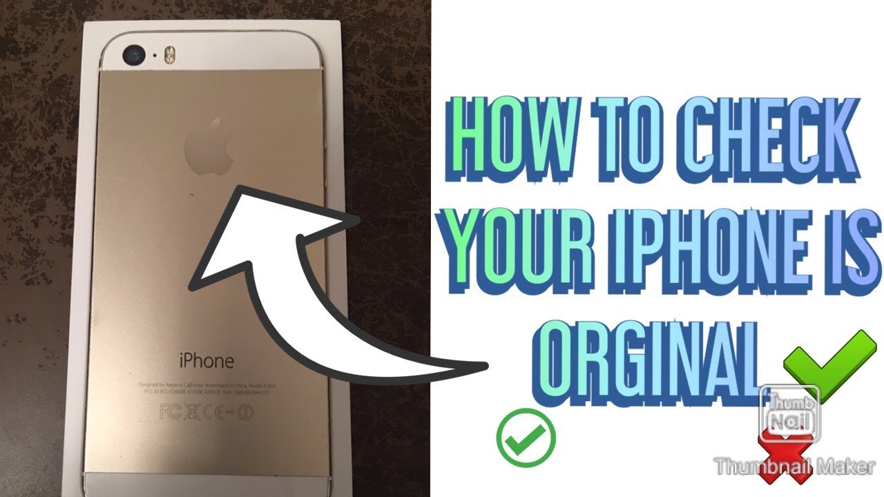 HOW TO CHECK YOUR IPHONE IS ORIGINAL OR CLONE - YouTube