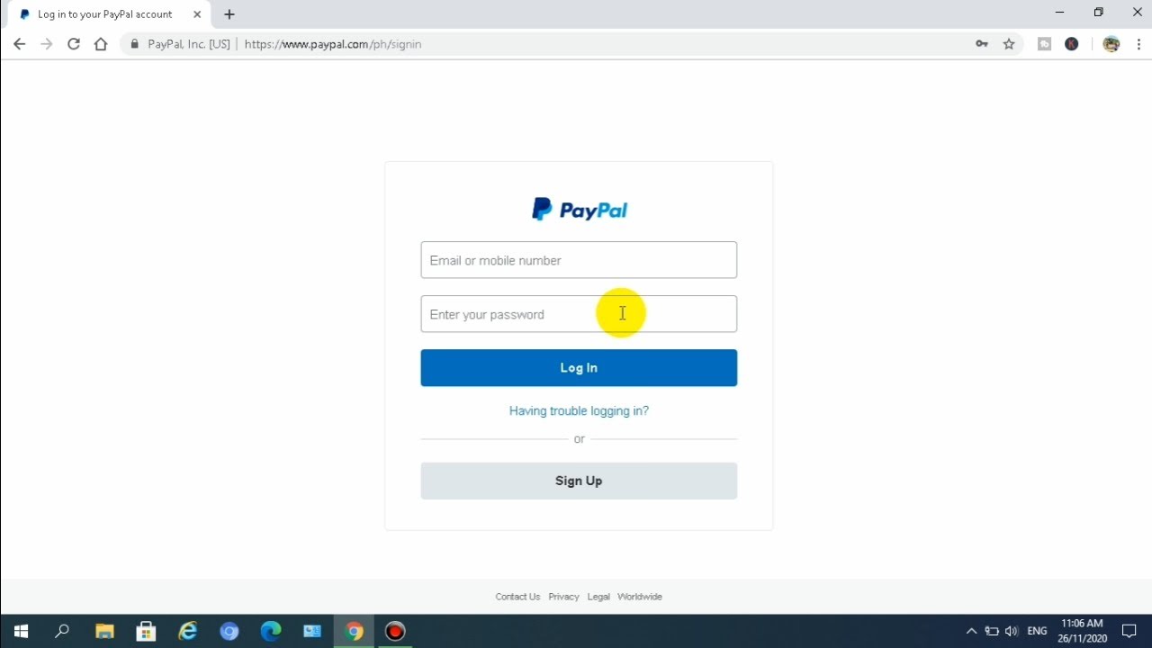 How to Login Paypal Account Using PC - YouTube