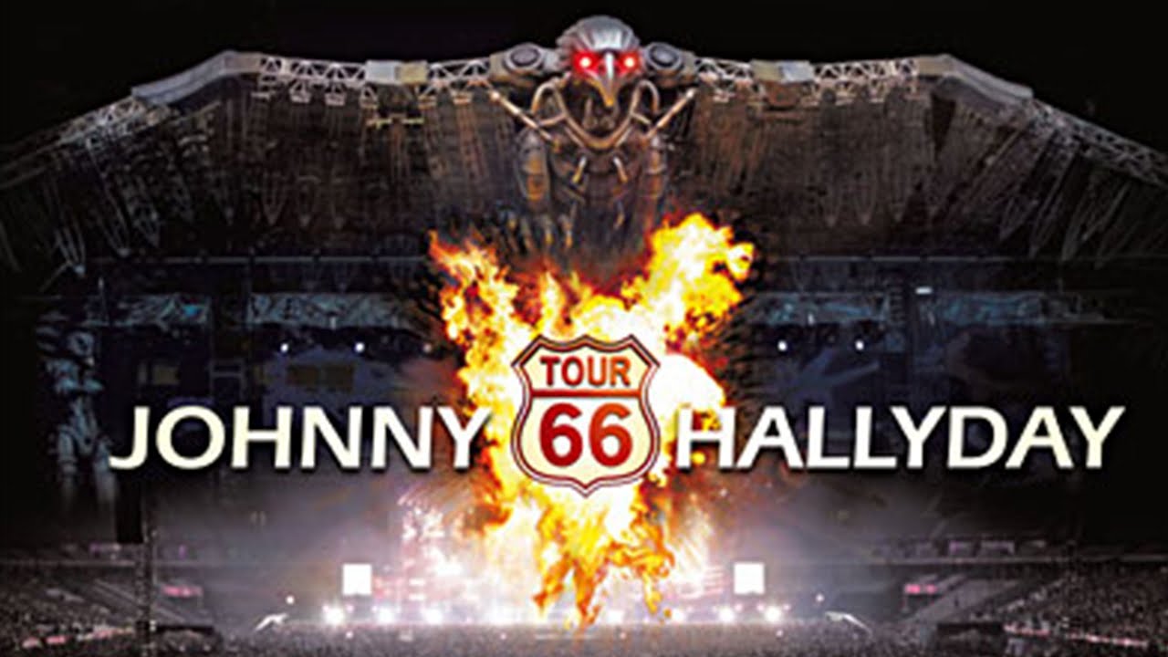 JOHNNY HALLYDAY TOUR 66 LA LEGENDE LES ETAPES 2009 - YouTube