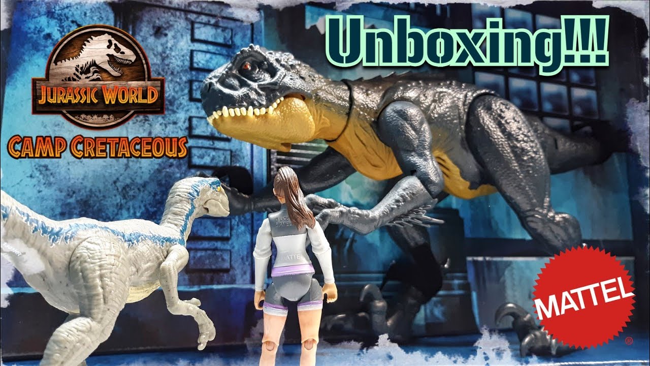 2021 Mattel Jurassic World Camp Cretaceous Influencer set Unboxing ...
