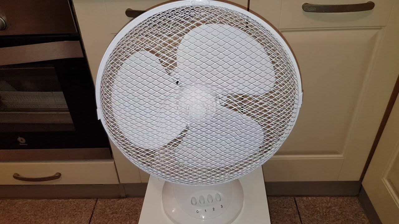 LIDL Silvercrest DESK FAN STV 30 A1: unboxing, how to assemble and how ...