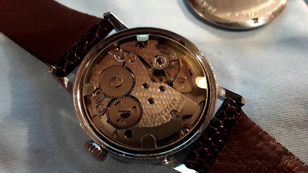 1960s Villard Vintage 17 Jewel Swiss Watch Movement - YouTube