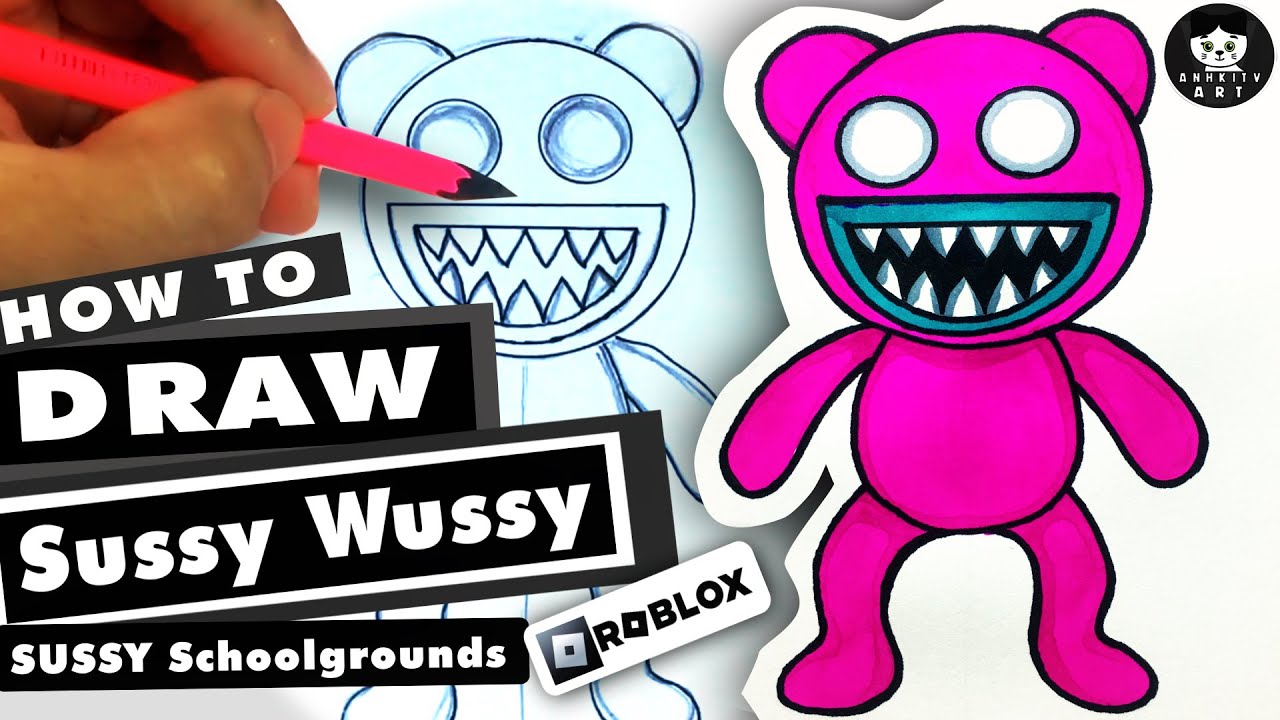 How To Draw SUSSY WUSSY - Sussy Schoolgrounds Game - Anhkitv art - YouTube