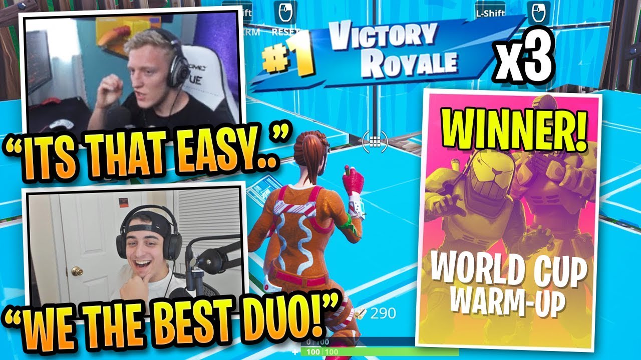 Tfue & Cloak Win 3 Games in World Cup Warm Up FINALS! - YouTube
