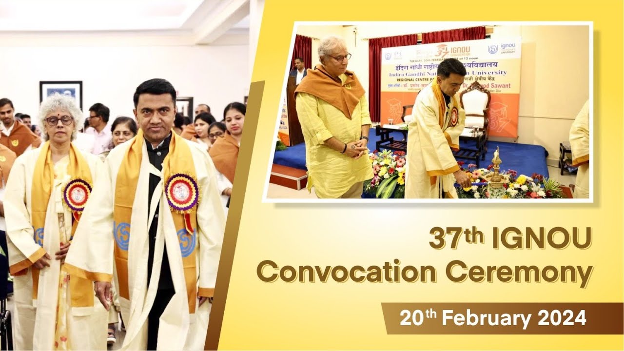 LIVE : 37th IGNOU Convocation Ceremony - YouTube