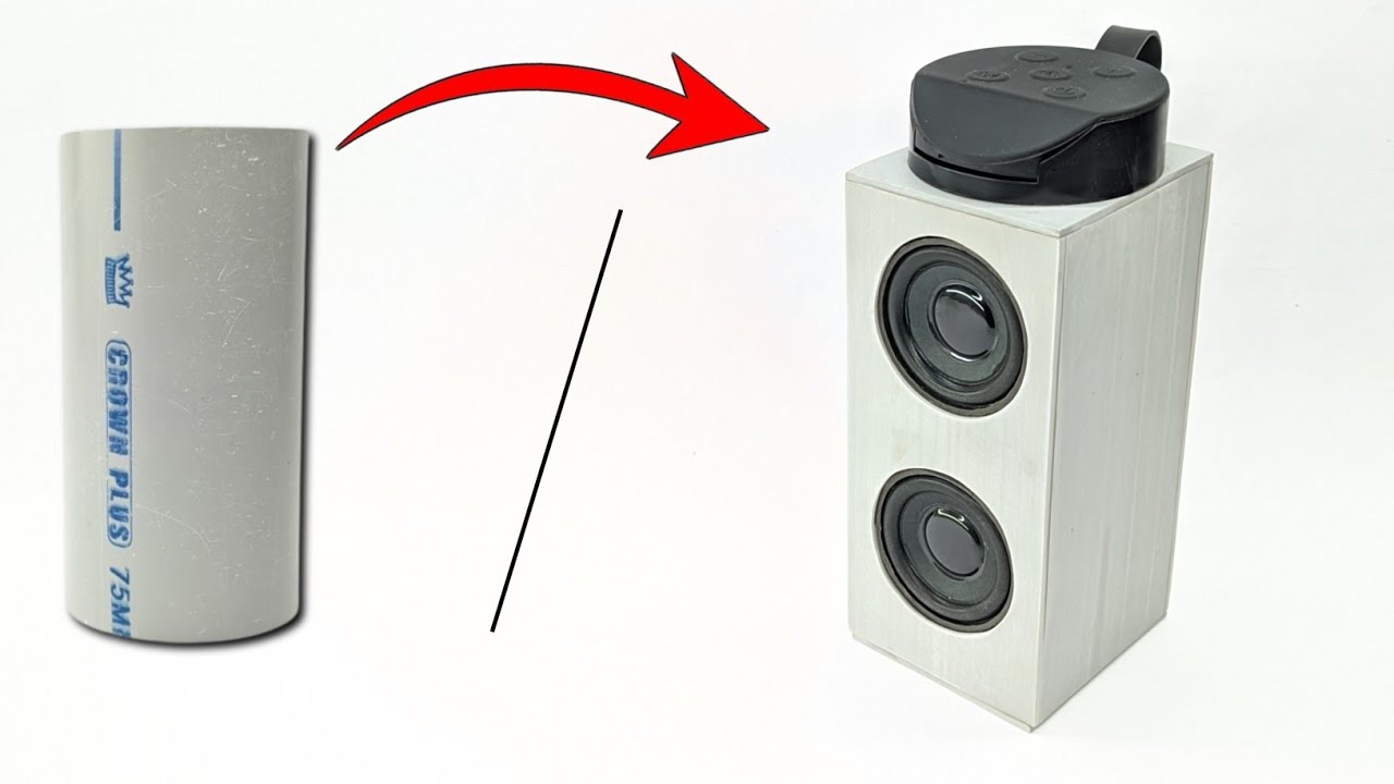 How To Make Bluetooth Speaker At Home From PVC Pipe - YouTube