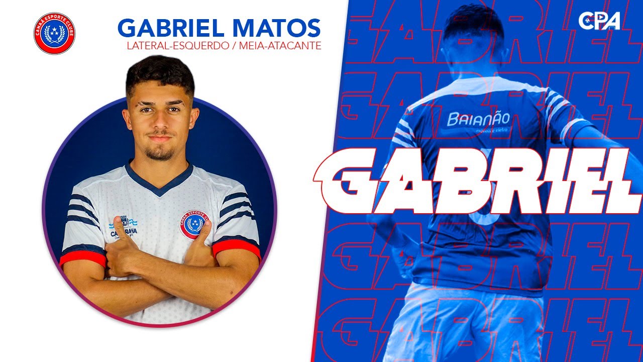 GABRIEL MATOS - LATERAL-ESQUERDO/MEIA-ATACANTE - CANAÃ 2023 - YouTube