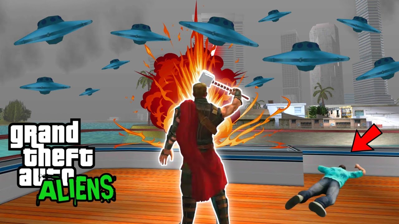 ALIENS ATTACK ON GTA VICE CITY - "UFO ATTACK!" - YouTube