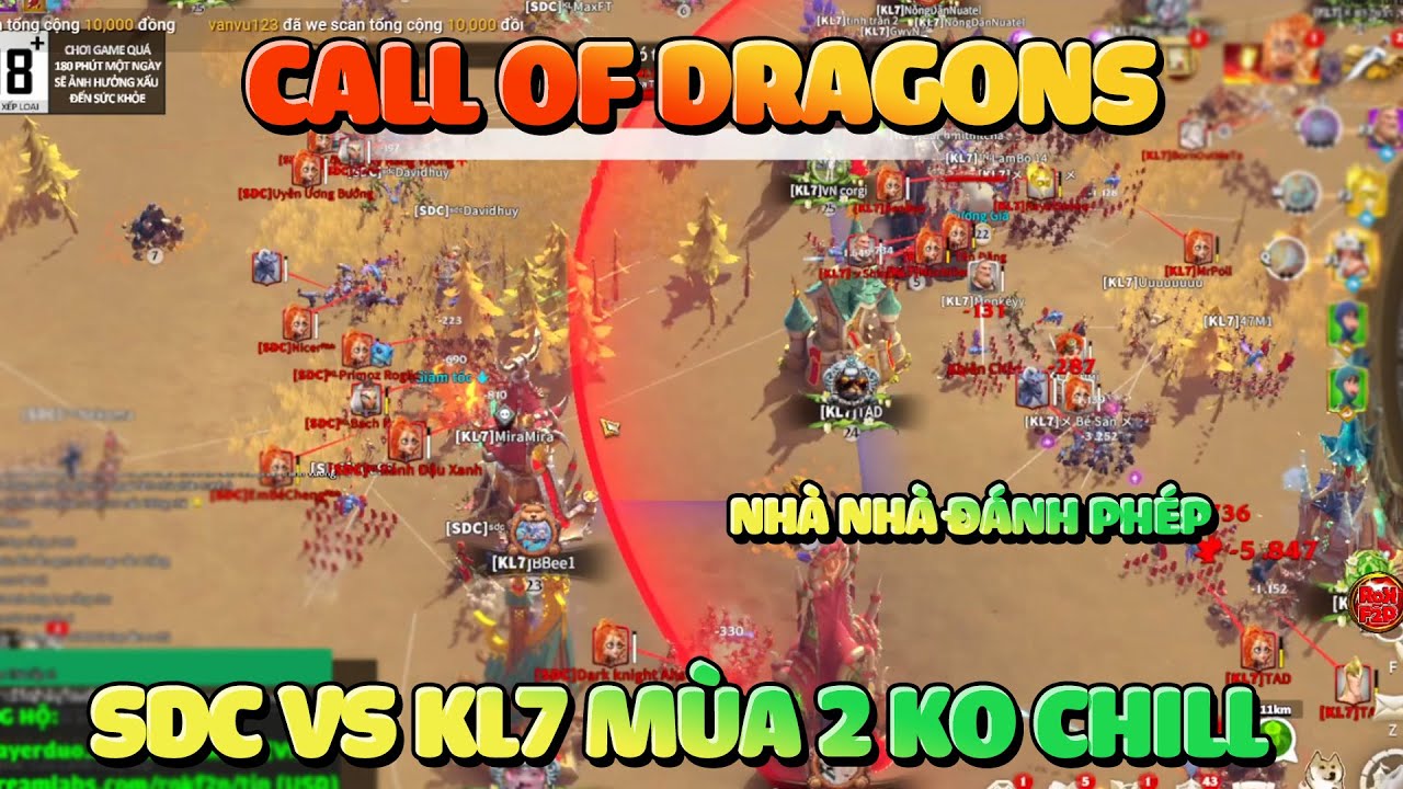 Mùa 2 Call of Dragons #SDC vs #KL7 Không Chill Chém Gió Tí Về Cái Lợi Của Đánh Xa Trong Game ...