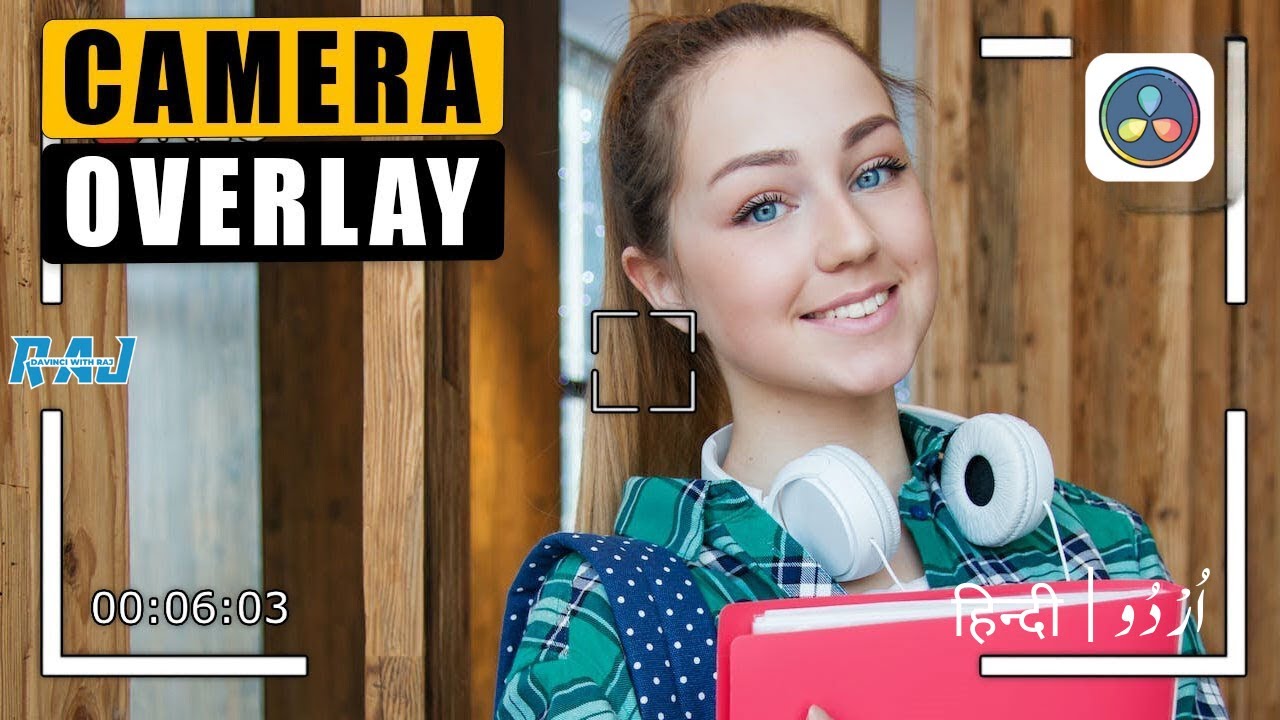 How To Add Camera Viewer Overlay Effect In Davinci Resolve Davinci Resolve Tutorial For