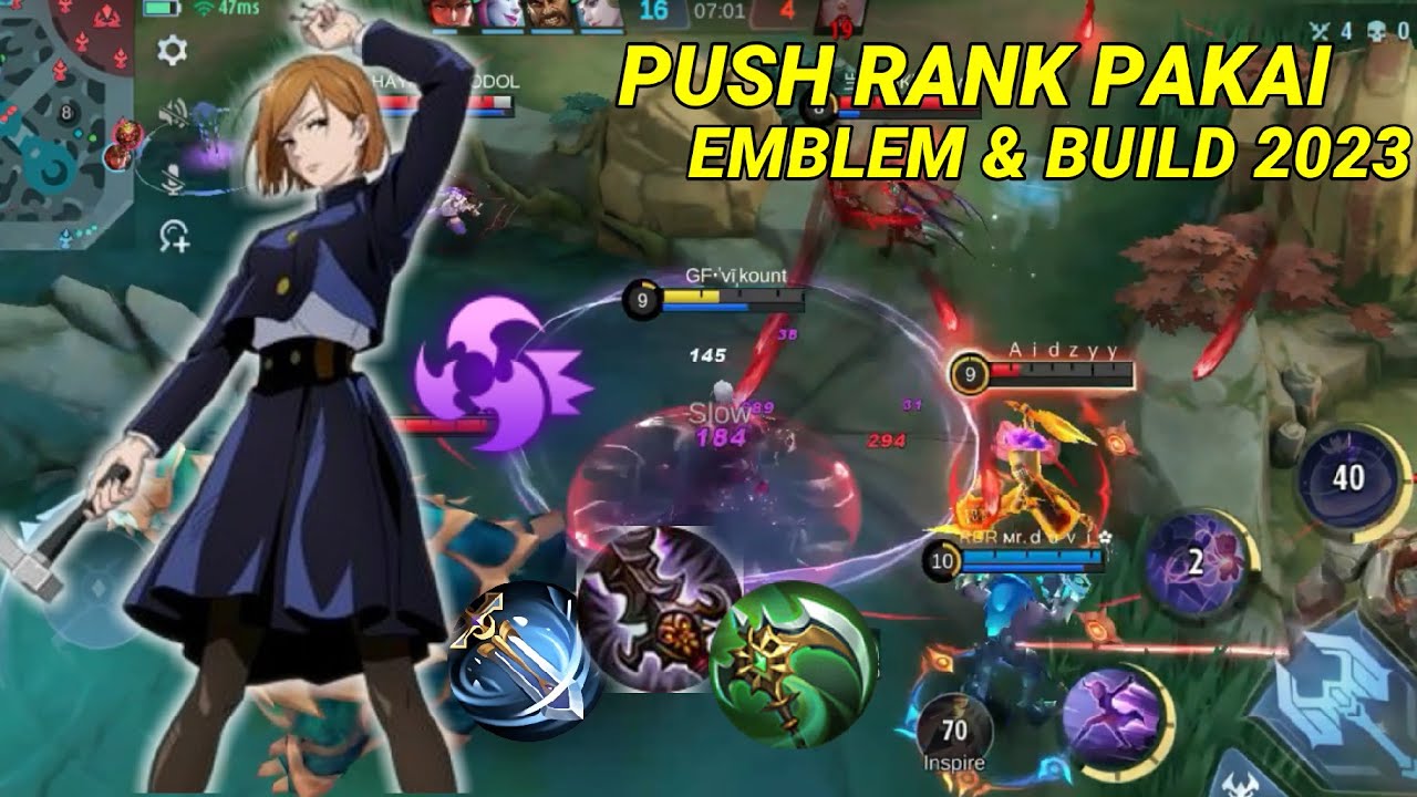 PUSH RANK WITH MELISSA DENGAN EMBLEM DAN BUILD MELISSA TERBARU 2023 ...