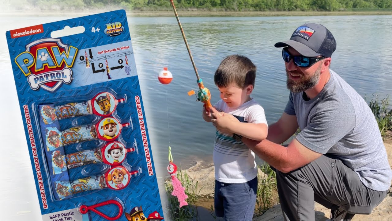 Kid Casters Paw Patrol Training Bait Pack Review - YouTube