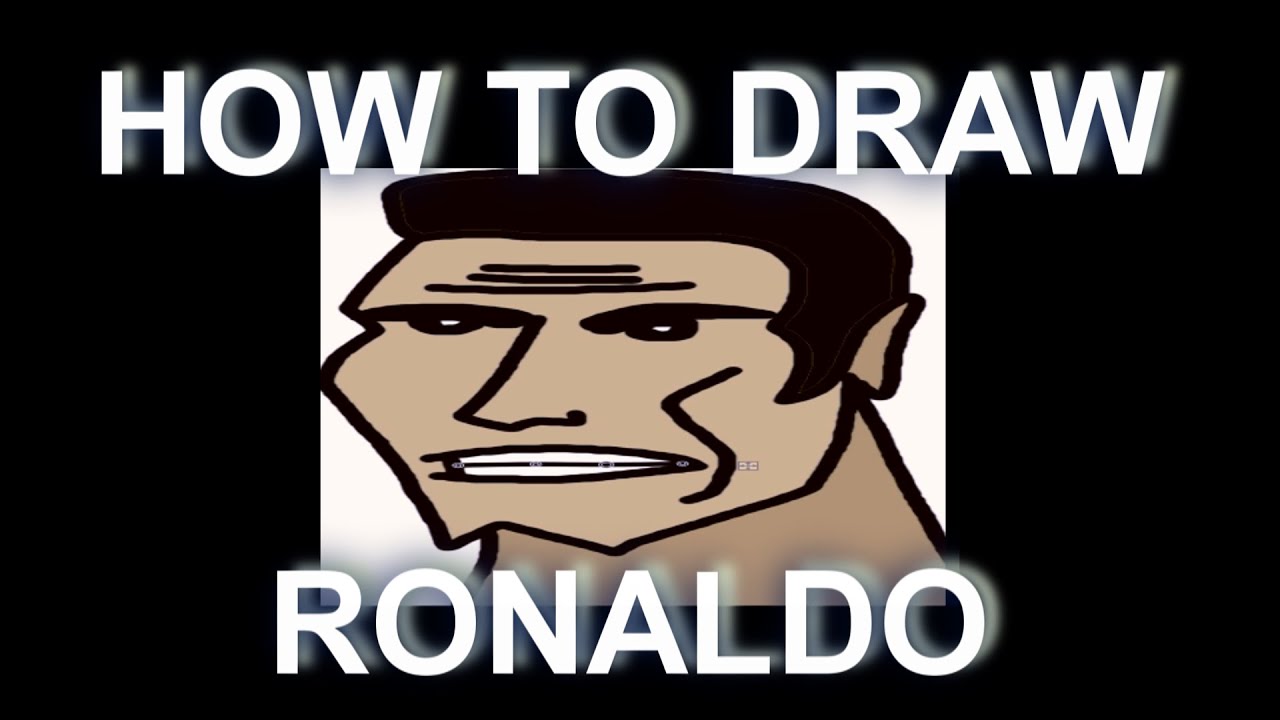 HOW TO DRAW A CARTOON OF RONALDO - YouTube