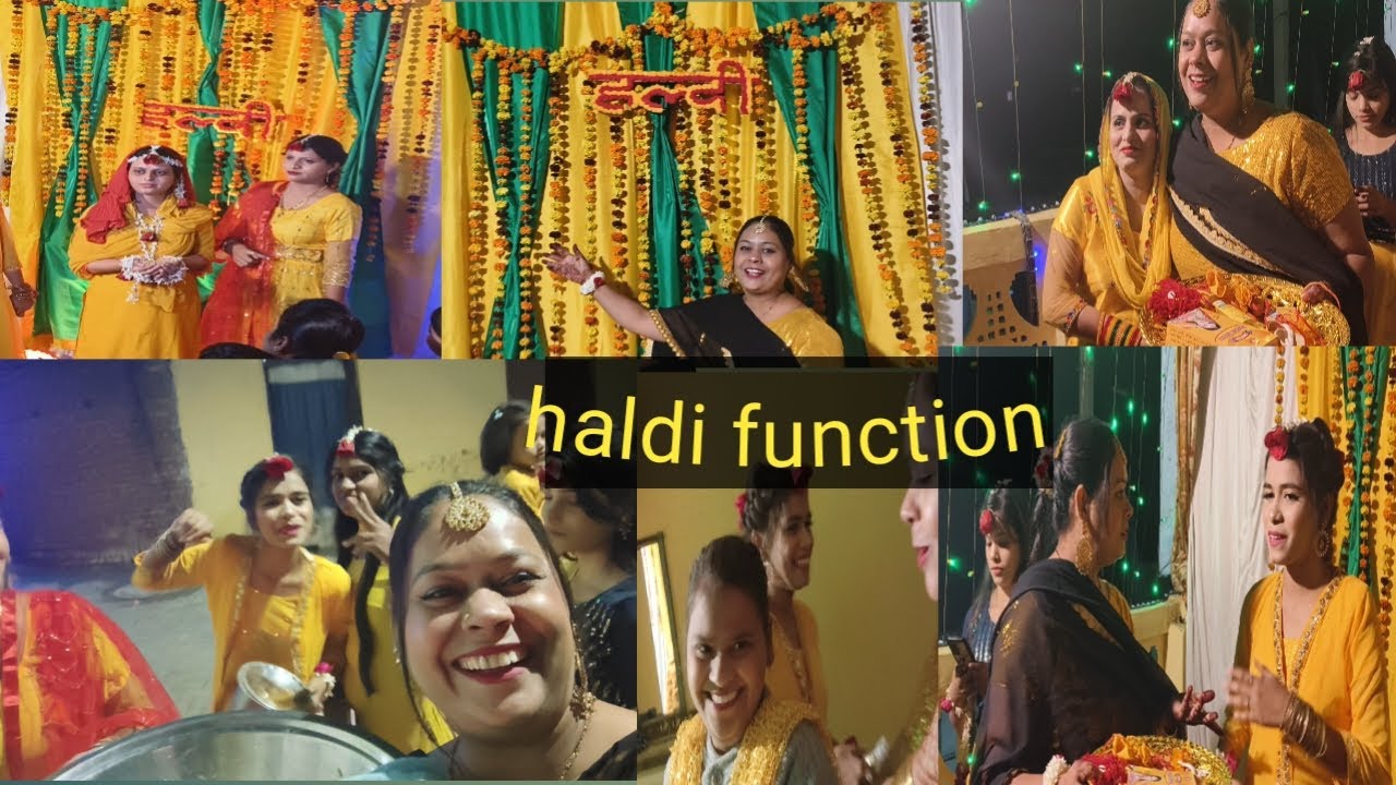MEHANDI LAGVAYI ☺️ HALDI MEHANDI KA FUNCTION AUR RASME 🥰#shaynakhandailyvlog - YouTube