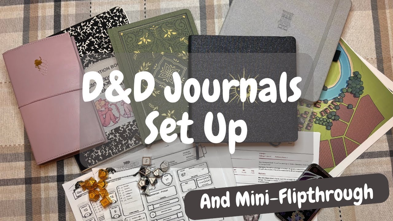 Setting Up My Two D&D Campaign Journals - YouTube