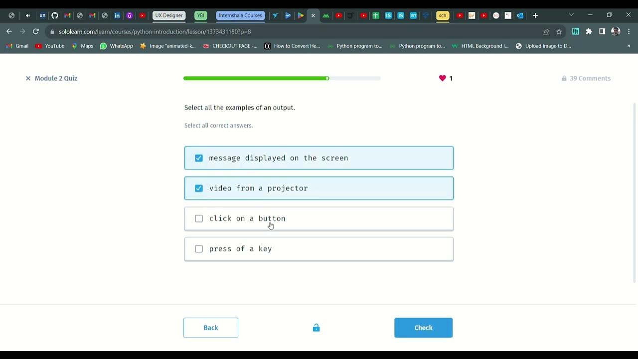 24 Module 2 Quiz | Introduction to Python | Sololearn - YouTube