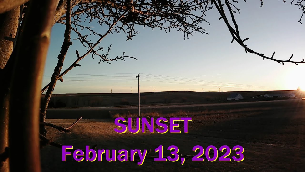 Sunsets W/Ken - MONDAY Sunset Time Lapse - 02-13-23 - YouTube