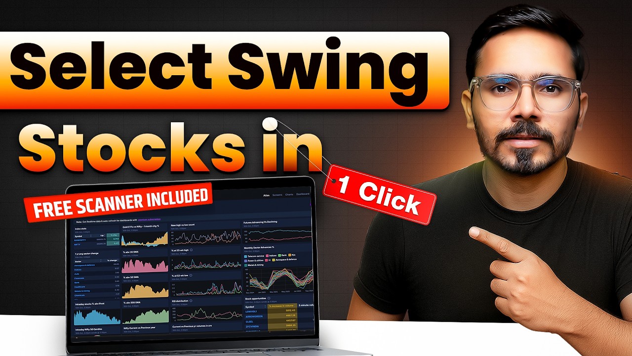 Select Stock in 1 Click Using Scanner | Swing Trading Video | Stock ...