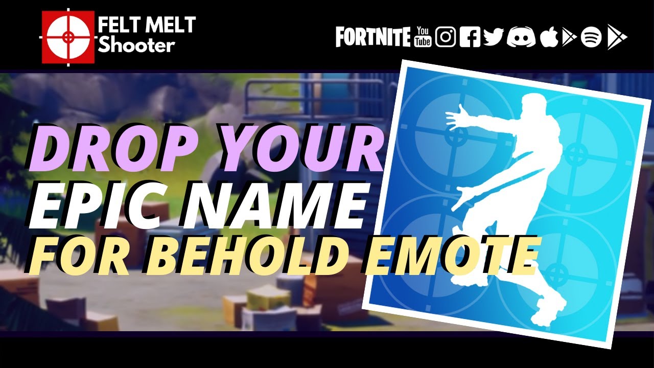 * INSANE * Fortnite BEHOLD Emote for FREE? WOW - YouTube