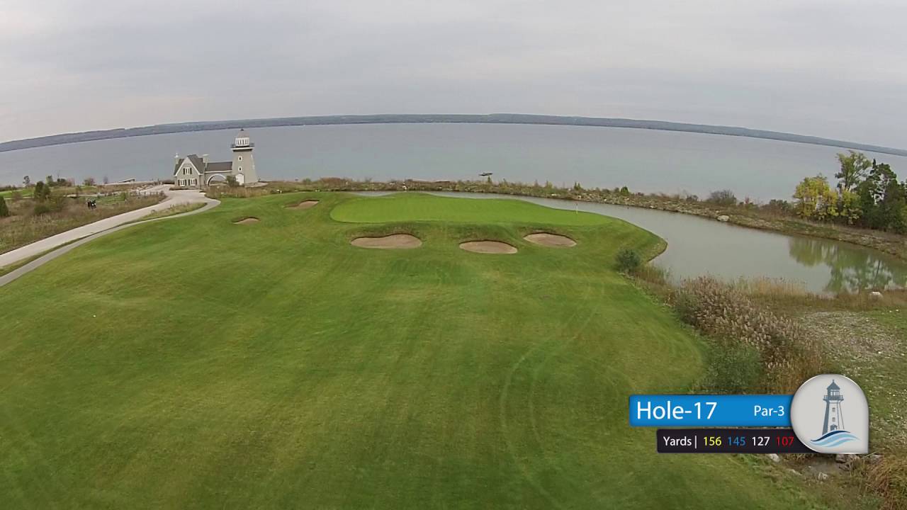 Cobble Beach Golf Links - Hole 17 Flyover - YouTube