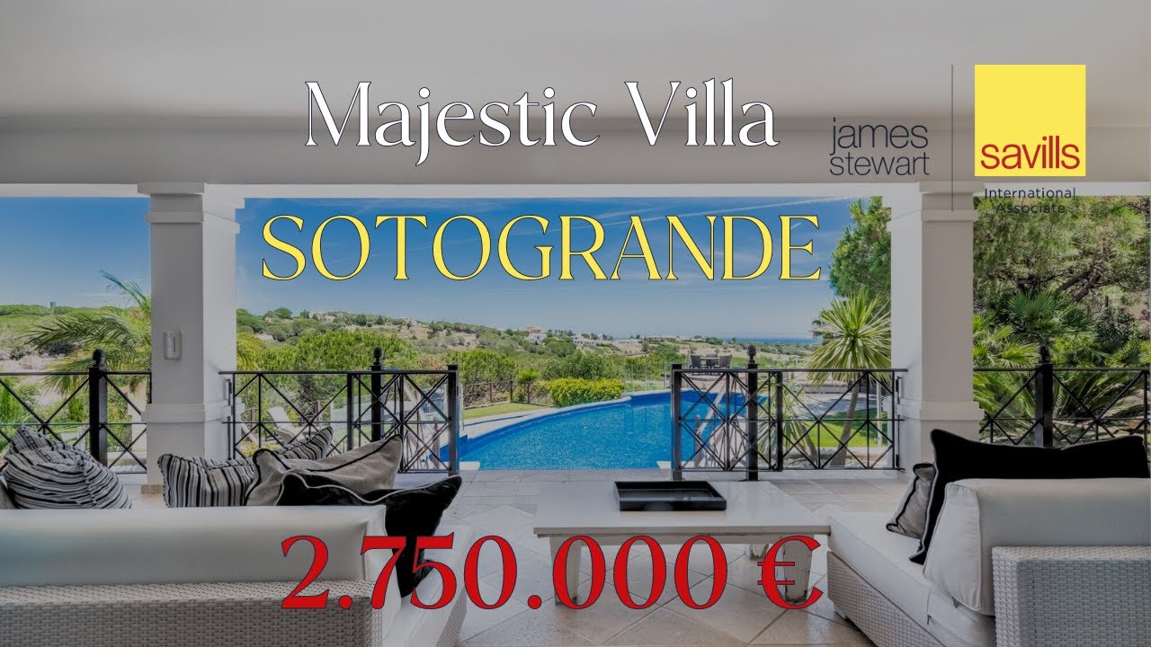 Stunning Villa frontline to Almenara Golf with sea views in Sotogrande ...
