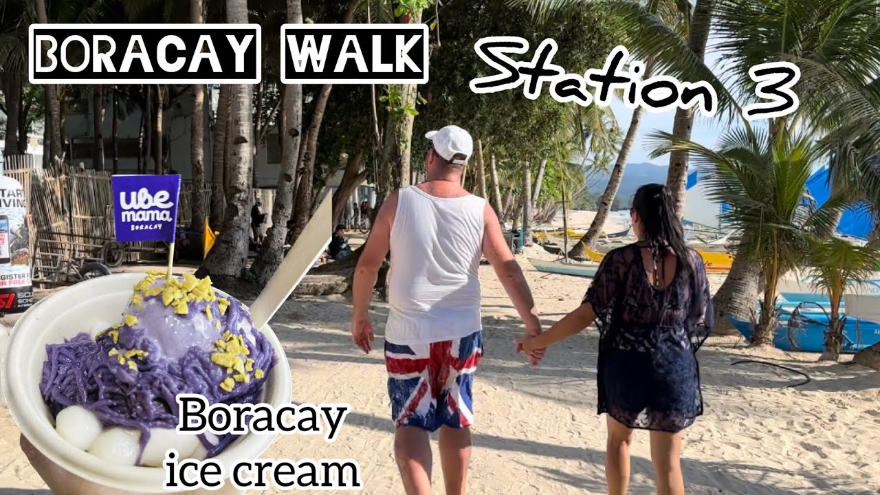 Day 3&4 in Boracay 2023! Ube Mama ice cream, long walk to the end of ...