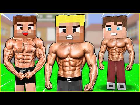 EFEKAN, ALİ VE ALPEREN 100 GÜN BOYUNCA KAS YAPTI! 😱 - Minecraft