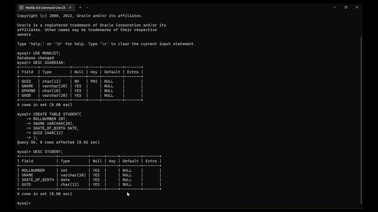 MySQL ALTER TABLE: B. ADD FOREIGN KEY - YouTube
