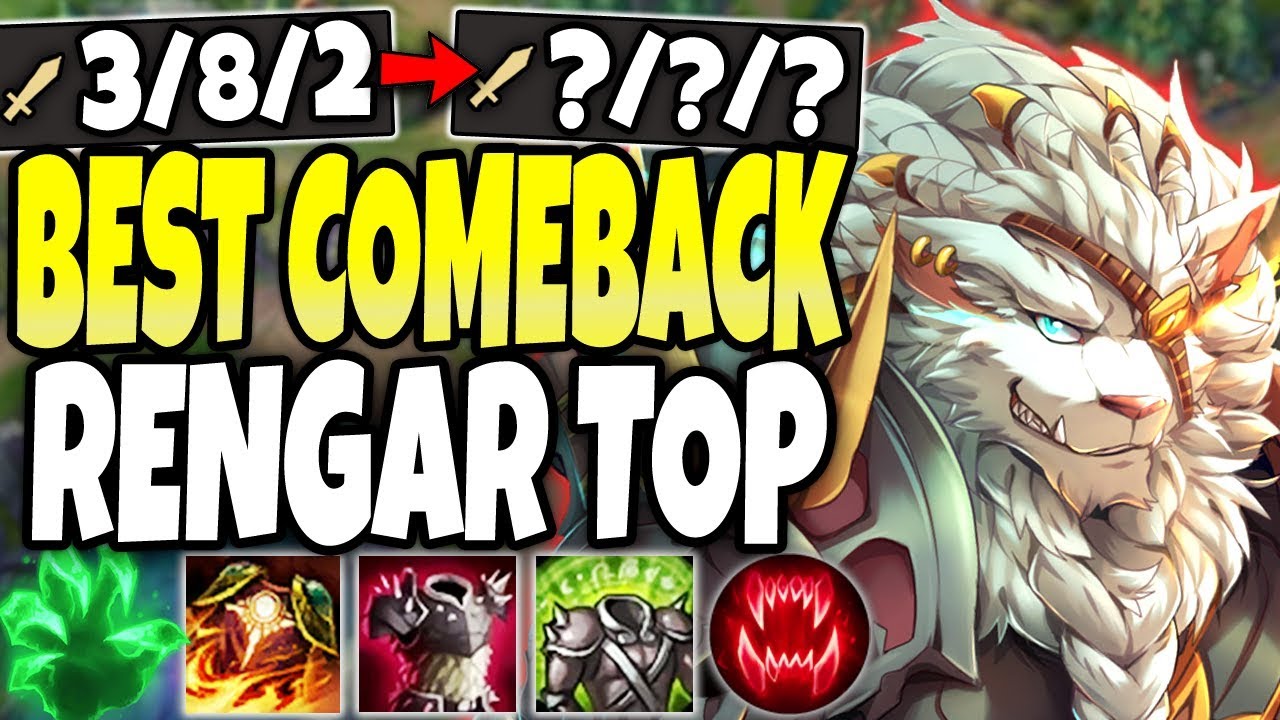 Greatest COMEBACK of ALL TIME 🔥 "IMMORTAL" RENGAR SEASON 10 BUILD 🔥 LoL ...