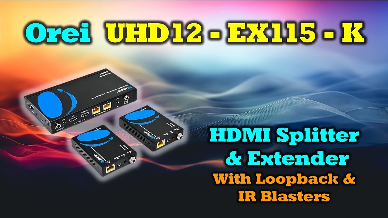 Orei UHD12-EX115-K Overview - HDMI Splitter & Extender - YouTube